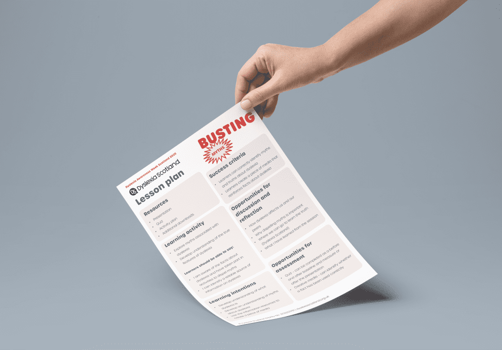 An educator | Dyslexia Scotland - Dyslexia Scotland